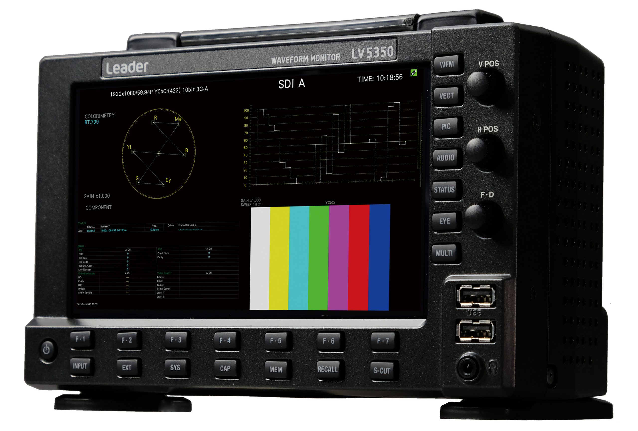 Phoebe Fraser Ltd Invests in Leader LV5350 4K/12G-SDI Waveform Monitor ...
