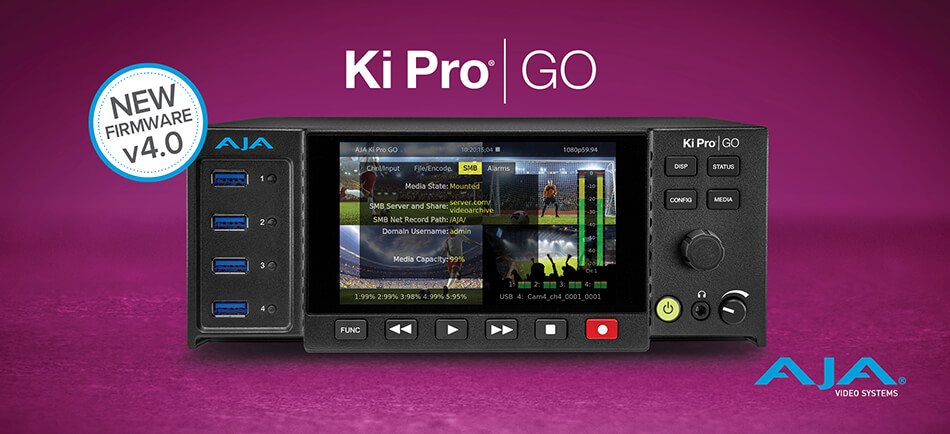 AJA Releases Ki Pro GO v4.0 Firmware - Digital Studio India