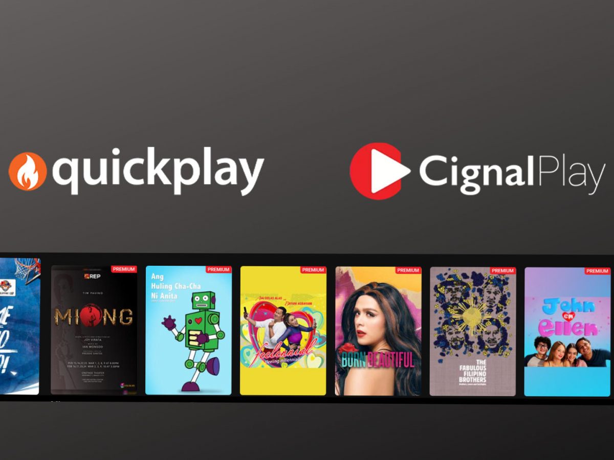 Cignal TV unveils enhanced Cignal Play on cloud-native Quickplay platform - Digital Studio India