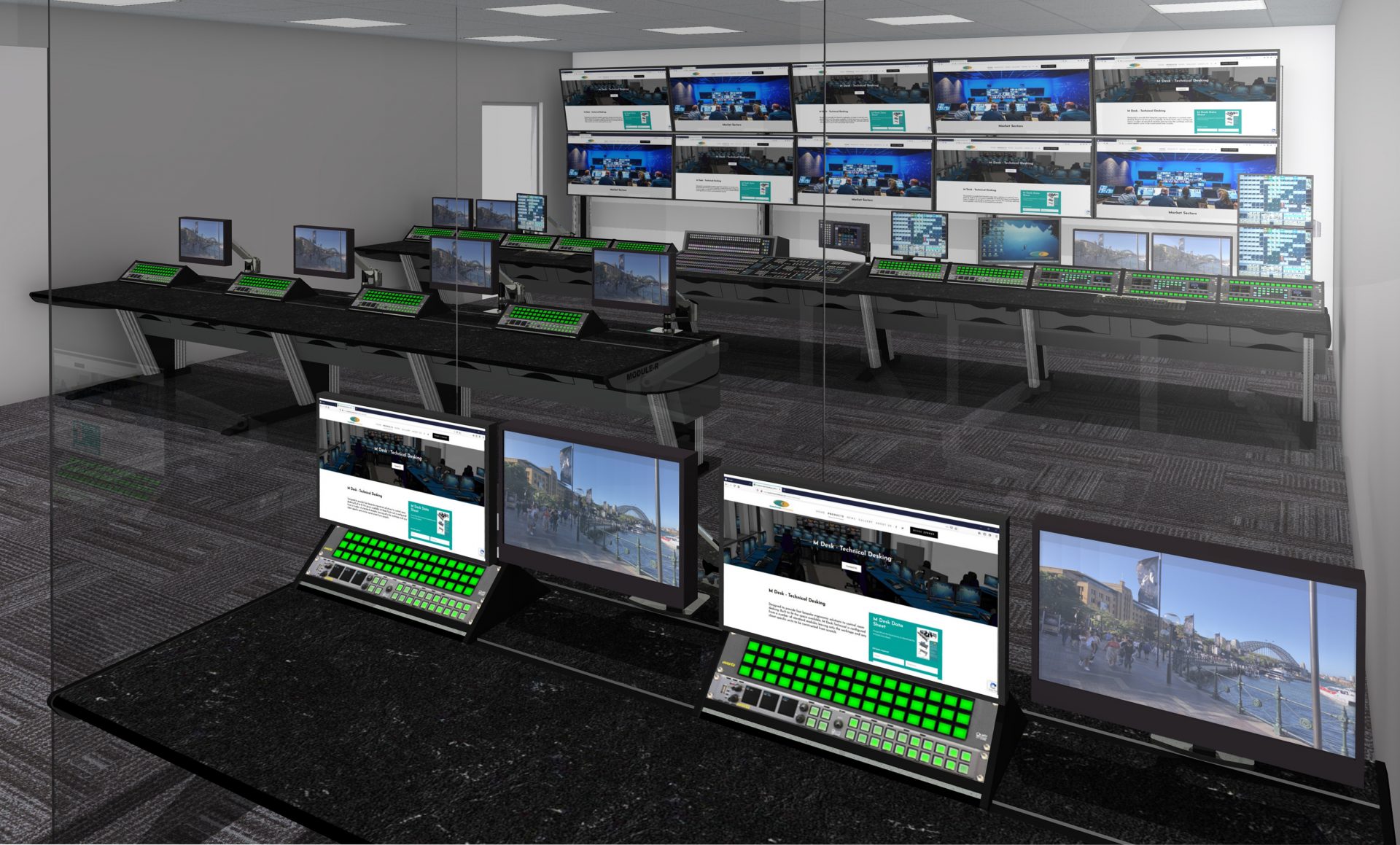 Custom Consoles MediaWall, Module-R and MDesk-Technical Go Live for New ...