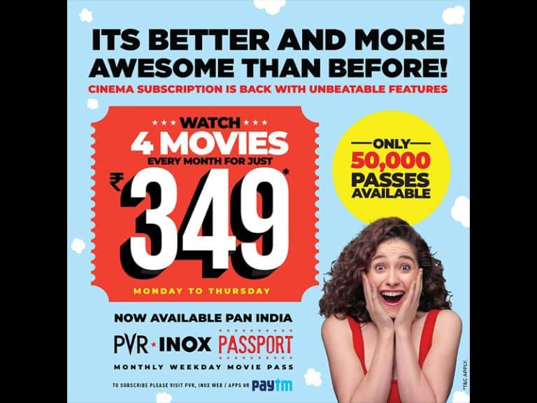 PVR INOX Launches Enhanced Passport Cinema Subscription Service Nationwide - Digital Studio India