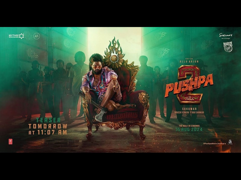 Allu Arjun's Pushpa 2: The Rule Poster Unveiled, Teaser Today - Digital Studio India