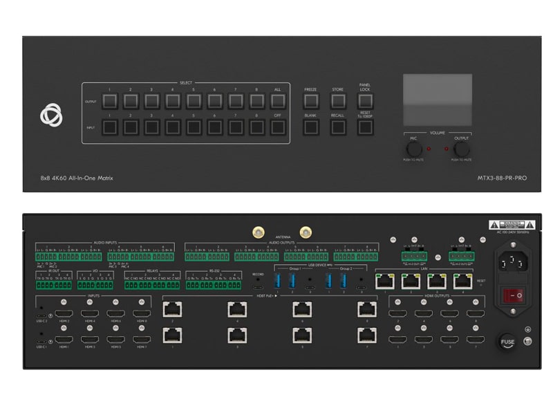 Kramer MTX3-88-PR-PRO All-in-One Matrix Enhances AV Performance